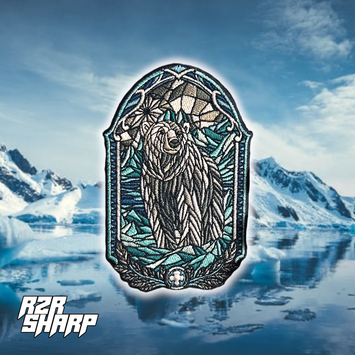 Stained Glass - Polar Bear – Razor Sharp Patches